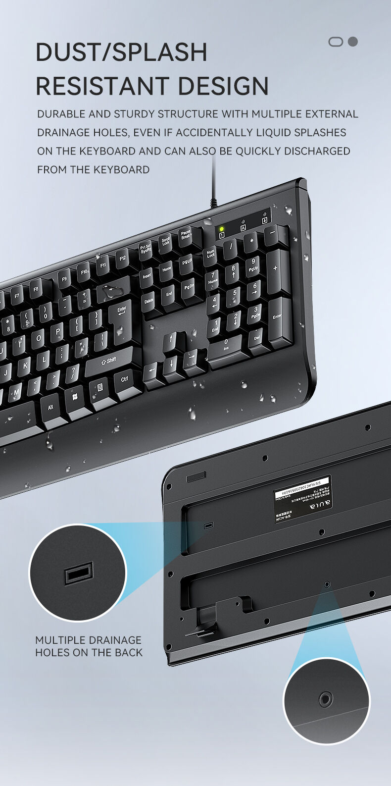 Bulk Buy China Wholesale Aula Ac106 Wired Keyboard Mouse Set Business ...