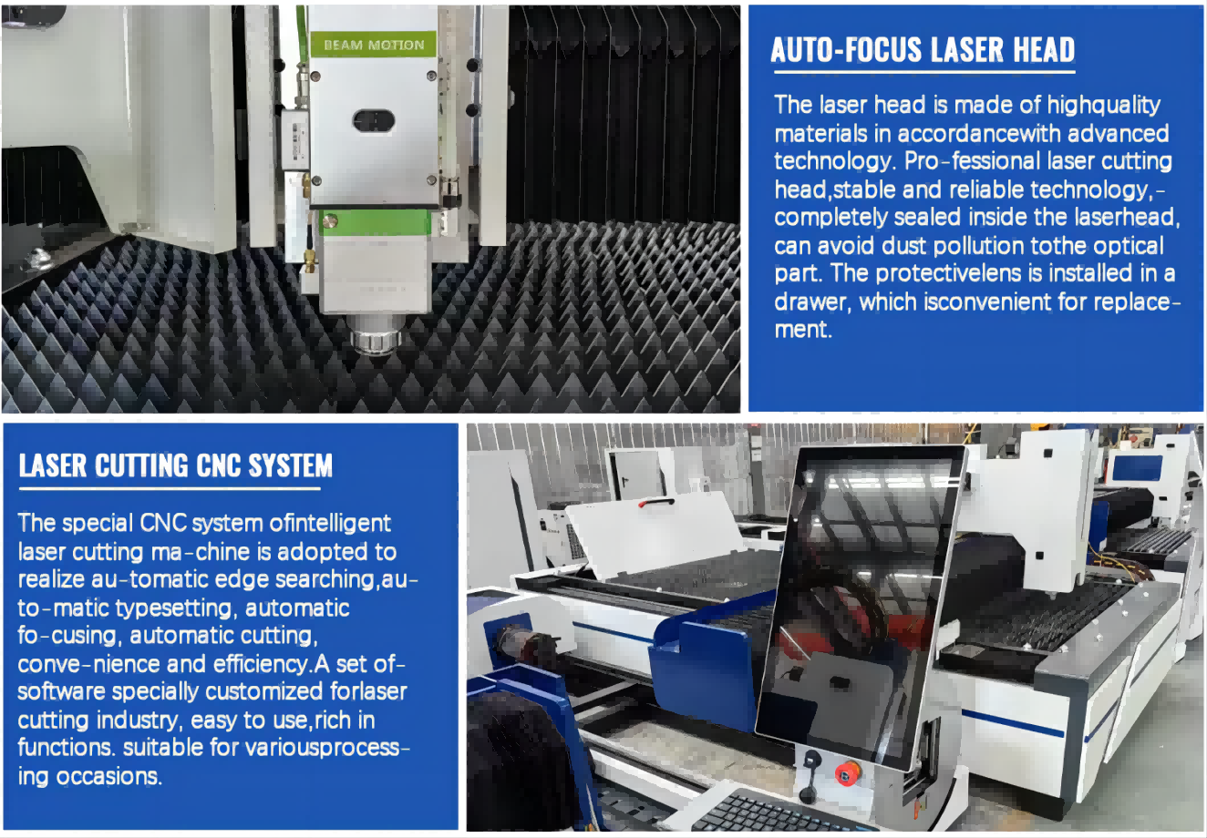 Fiber Laser Cutting Machine Stainless Steel 1500x3000mm Cnc Metal Laser ...