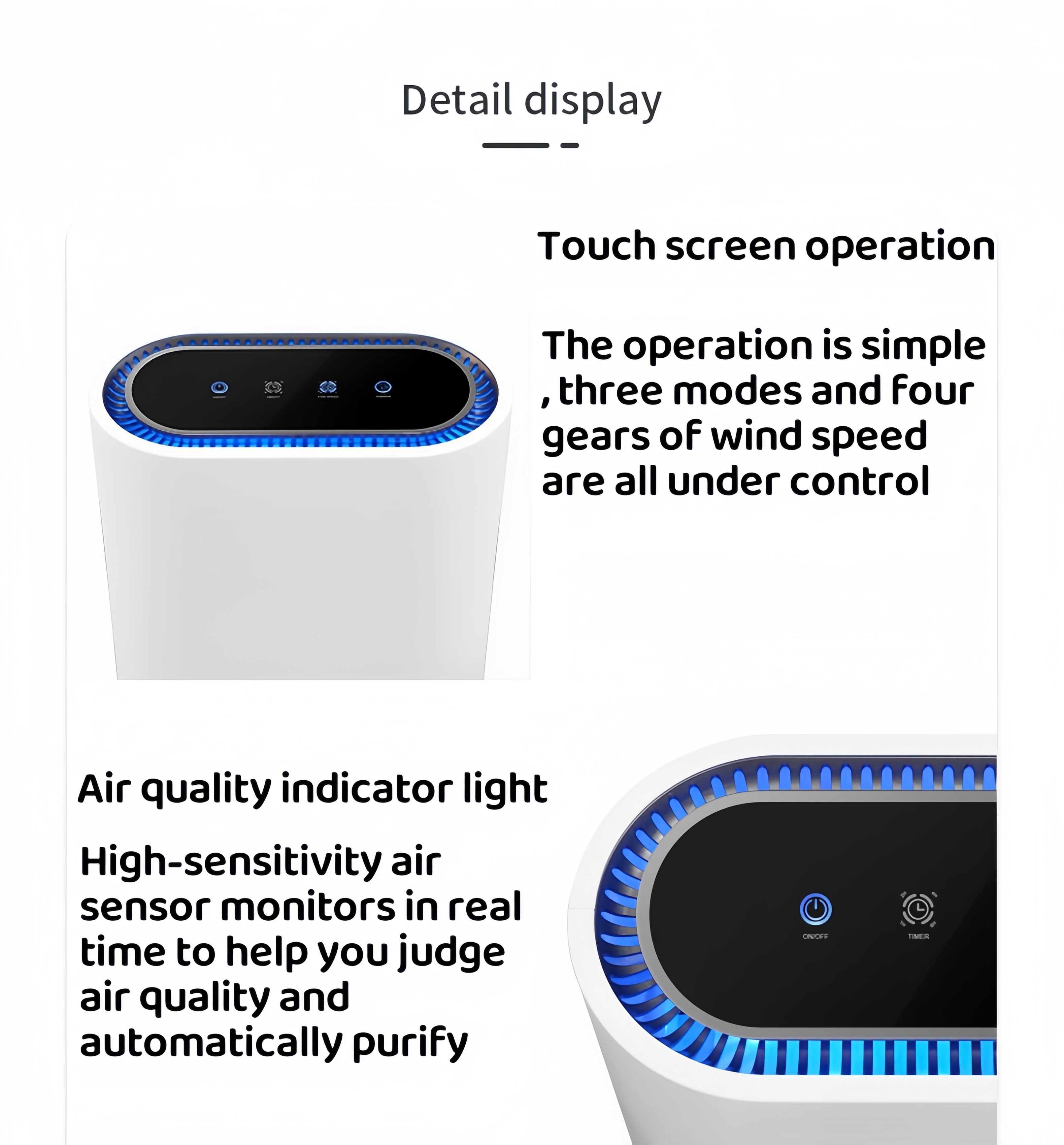 Best Air Purifier For Homes Allergies Hepa Filters Up To 99% Of Smoke ...