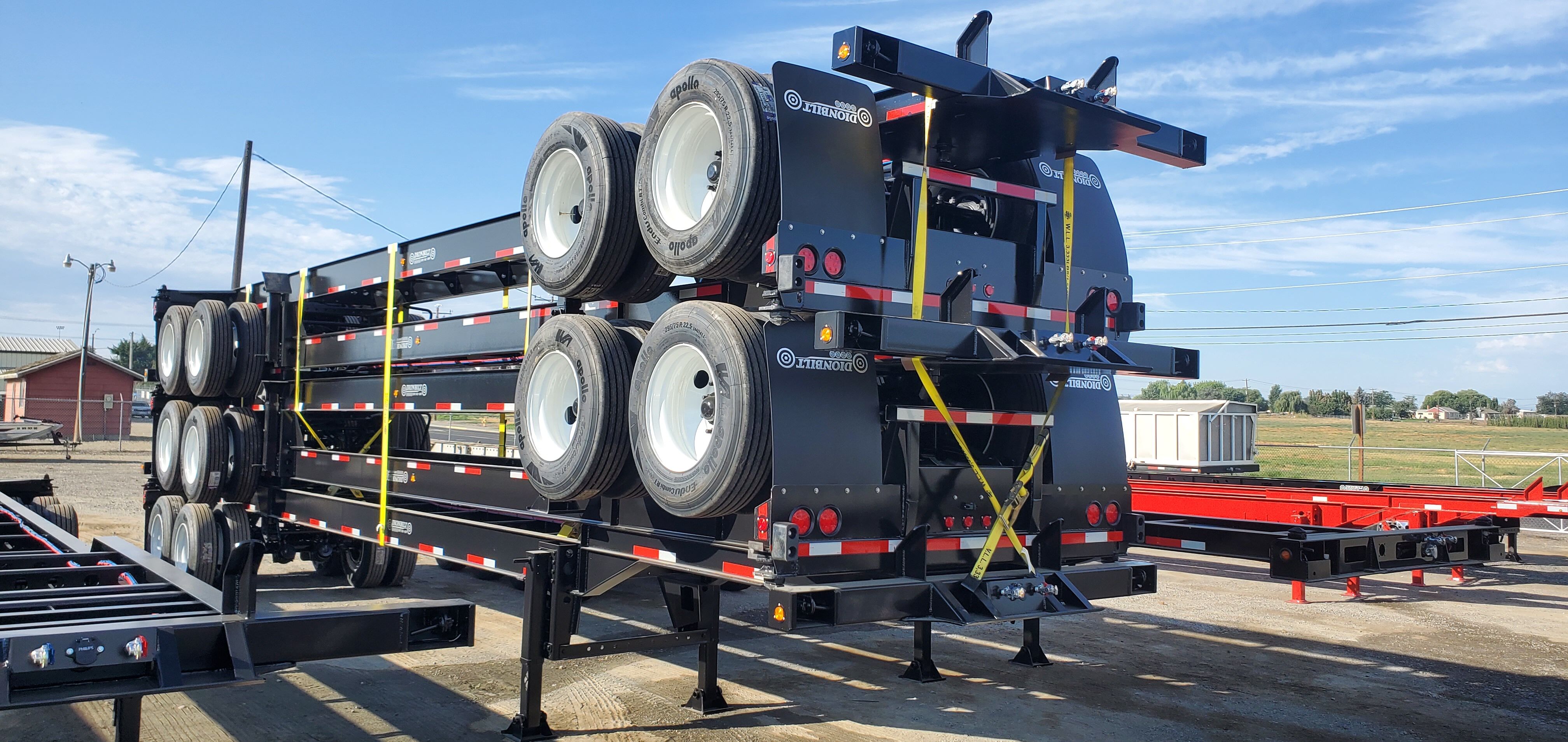 40ft 2 Axle Container Chassis, Container Chassis Semi Trailers For Sale ...