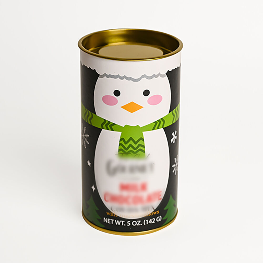 Food Grade Cylinder Box Snack Cookie Paper Tube Luxury Hot Stamping ...