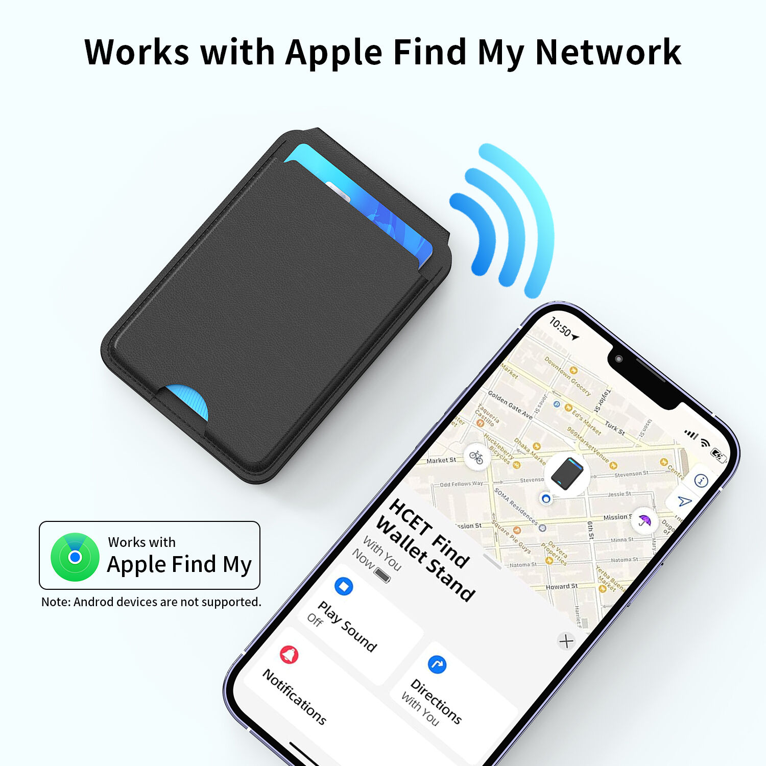 Rsh Wallet Tracker Smart Card Finder Ultra Thin Credit Id Card Tracker ...