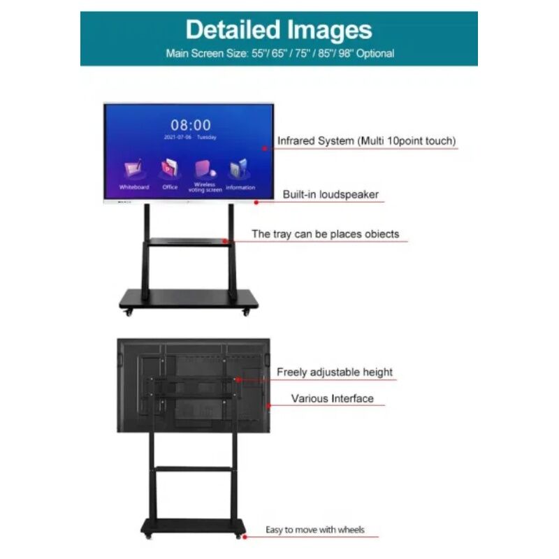 Papan Tulis Interaktif Pabrik China 55-98 Inci 2k/4k Full Hd Lcd Smart ...