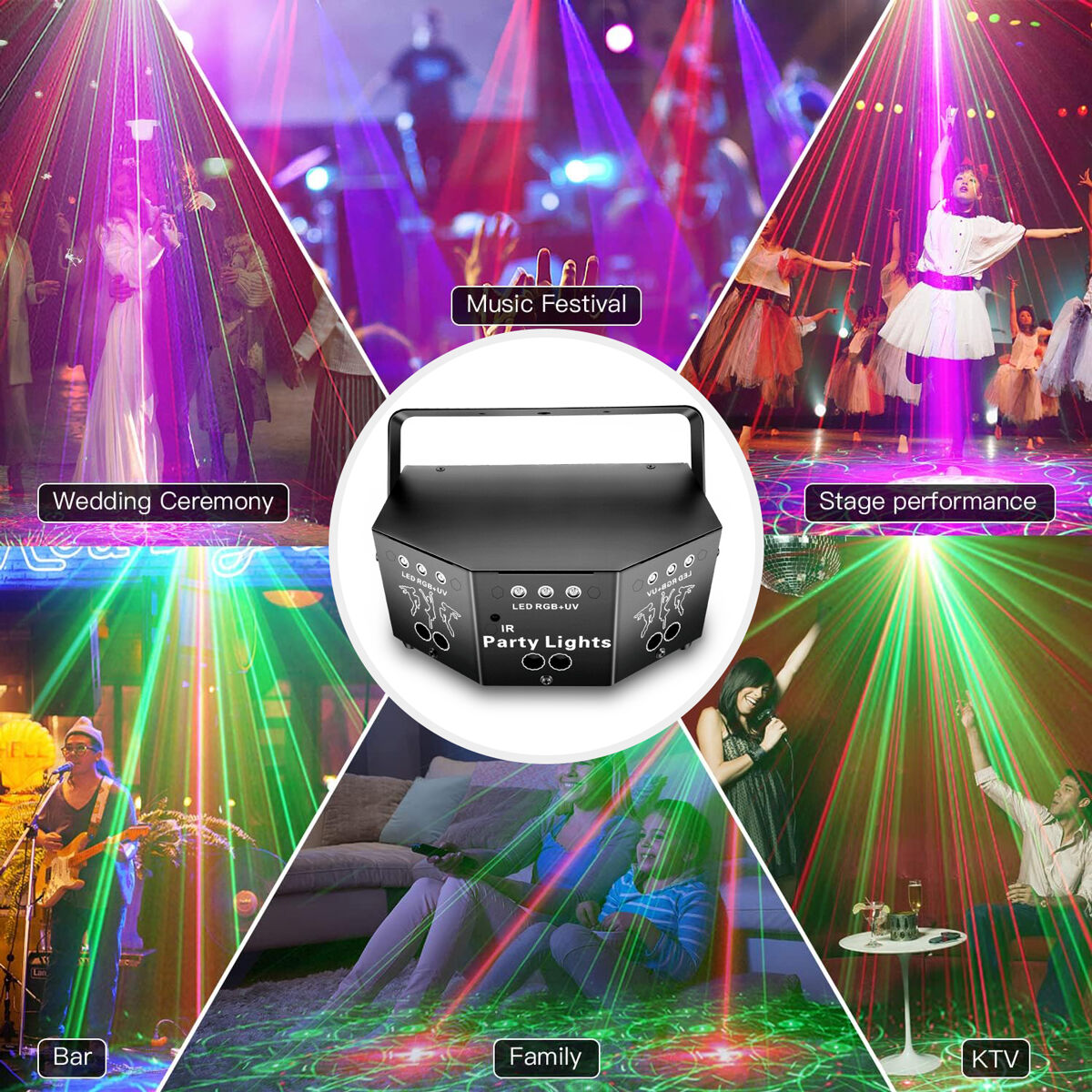 Bulk Buy China Wholesale 15 Eyes Rgb Dj Disco Party Light Strobe Stage ...