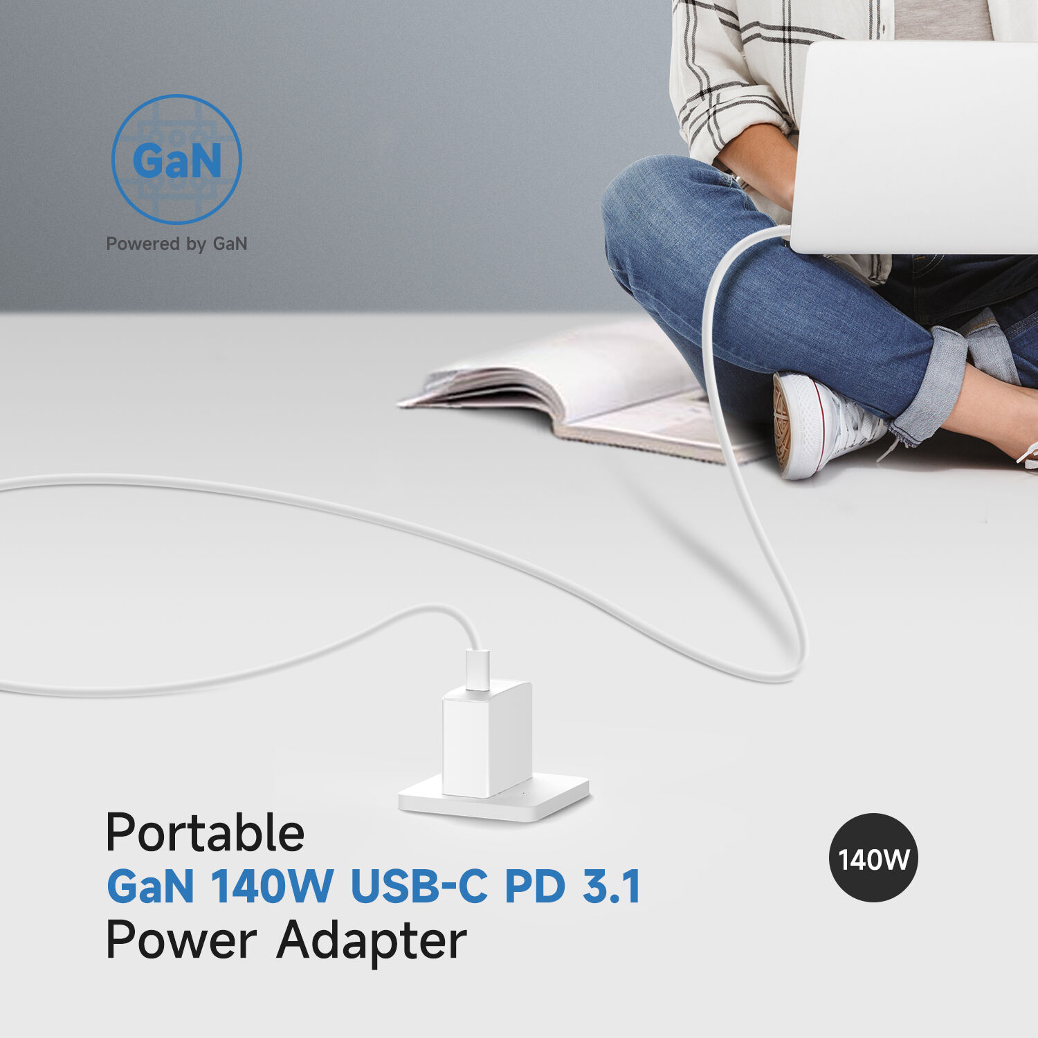 Kr Plug Gan Mini 28v5a 140w Usb C Pd3.1 Super Fast Charger With American Cypress Chip - Buy ...