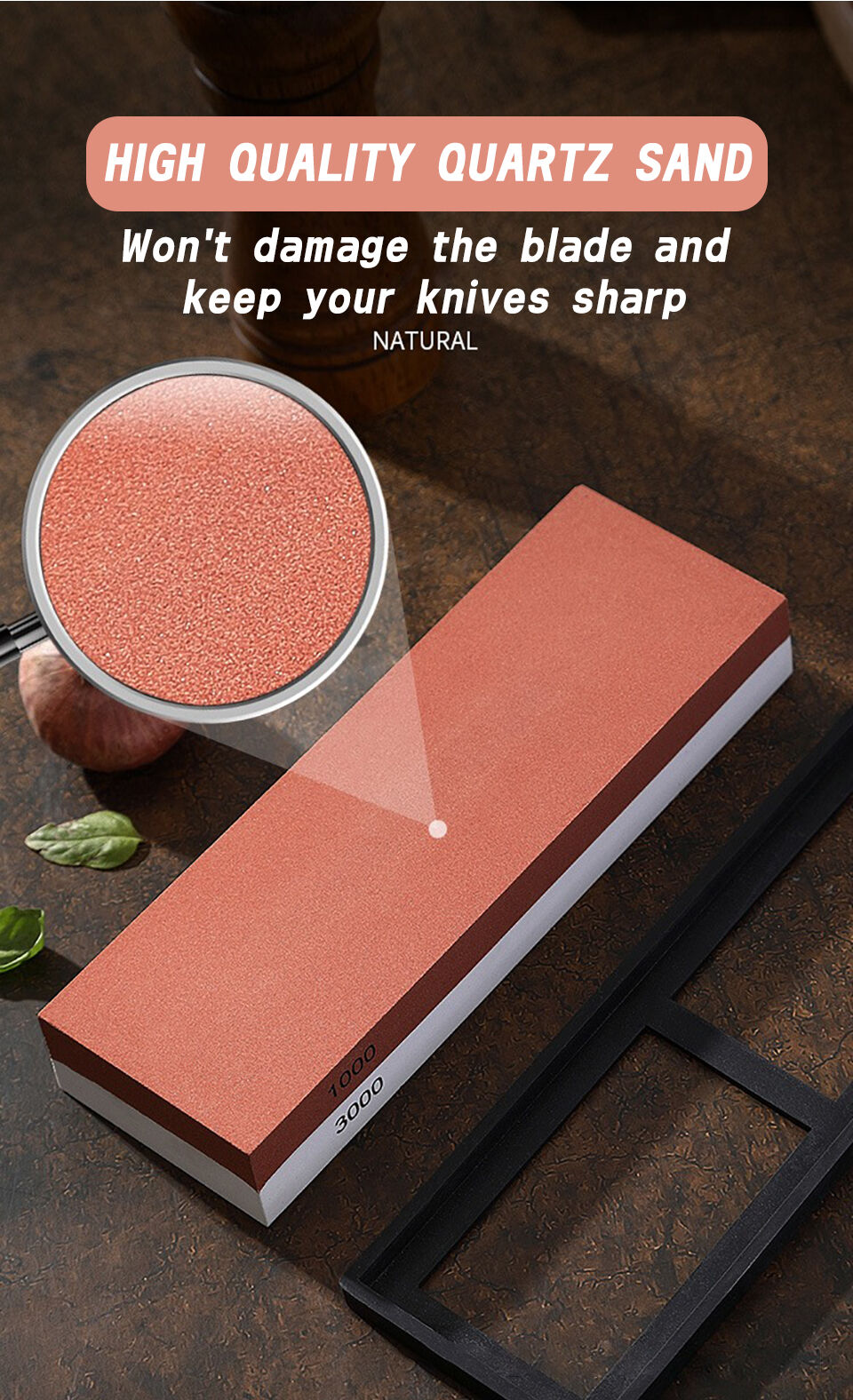 Knife Sharpening Stone 2 Side Grit 1000/3000 Knife Sharpening Stones ...