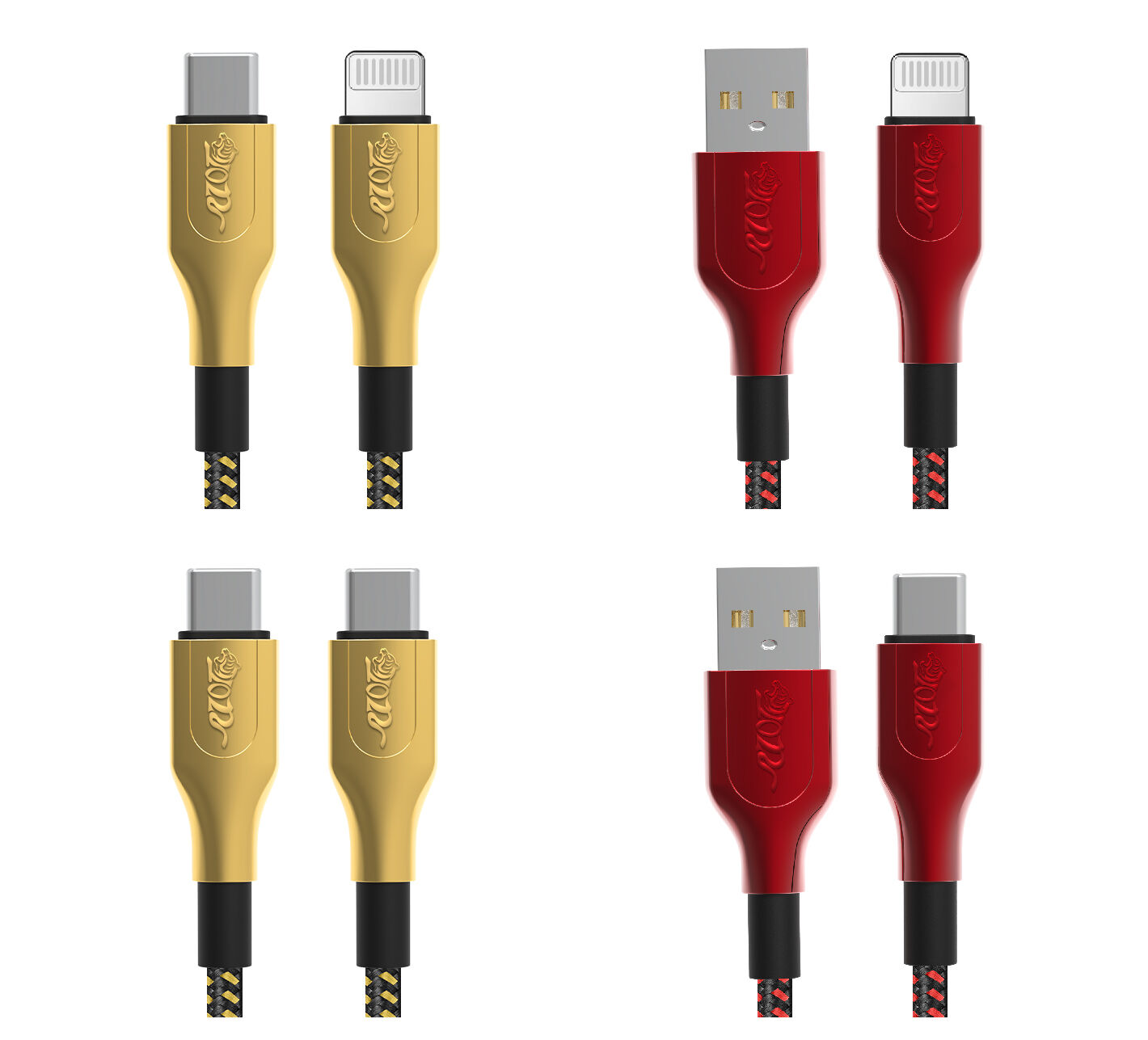 Luxury Zinc Alloy Nylon Braided Tiger Pattern Mfi Lightning To Type C Cable - Expore China ...