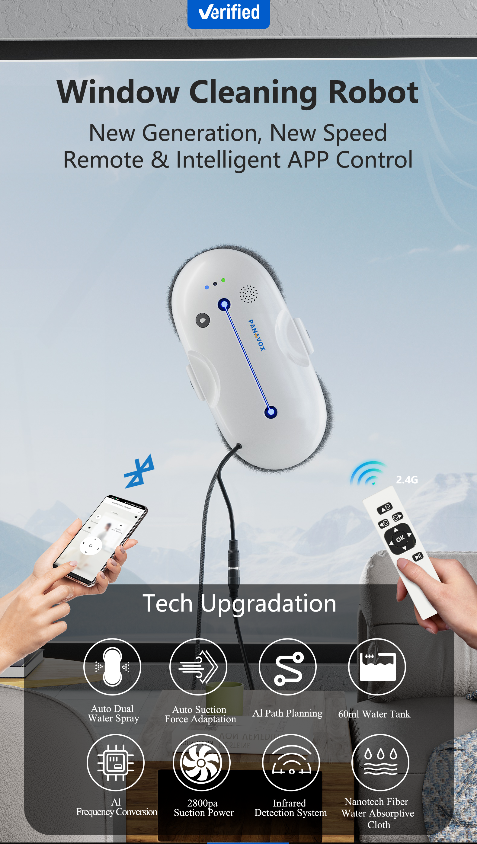 2024 Panavox Window Cleaner Speedy Swimax High-speed Window Cleaning ...