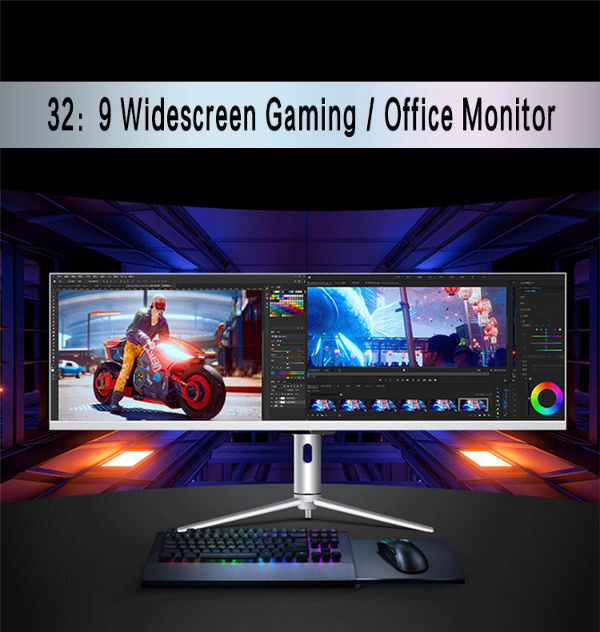 Buy China Wholesale 43.8 Inch 32:9 Flat Screen White Gaming Monitor Hdr ...