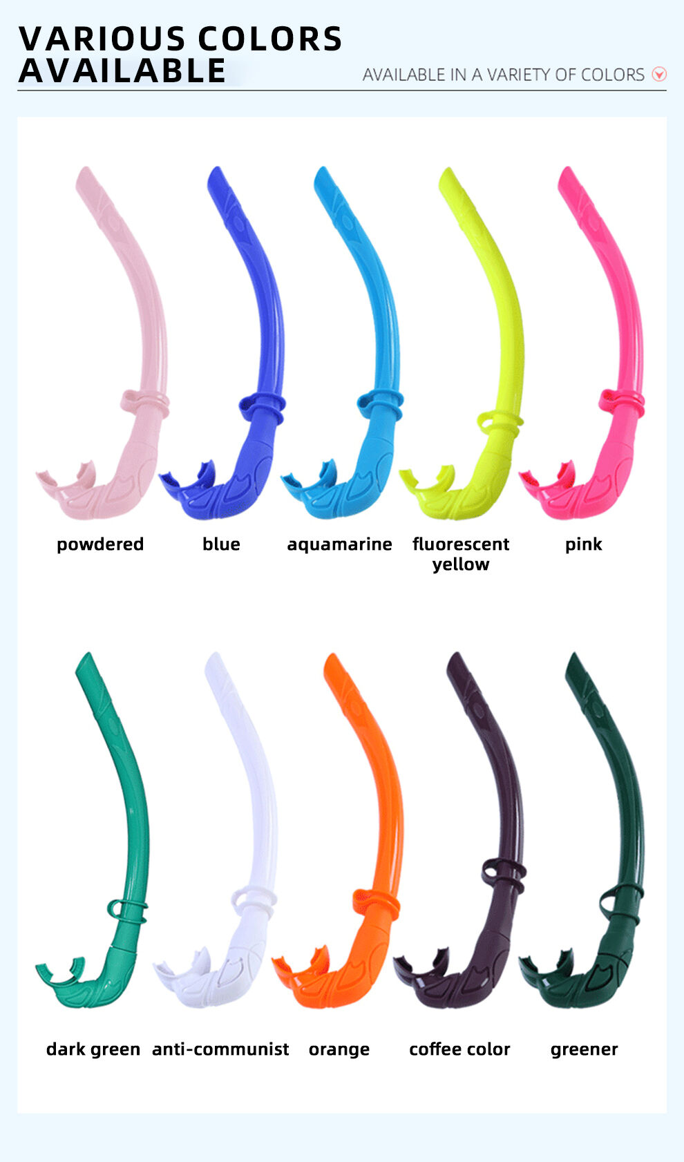 Buy China Wholesale Customized Logo Adult Diving Dry Snorkel With ...