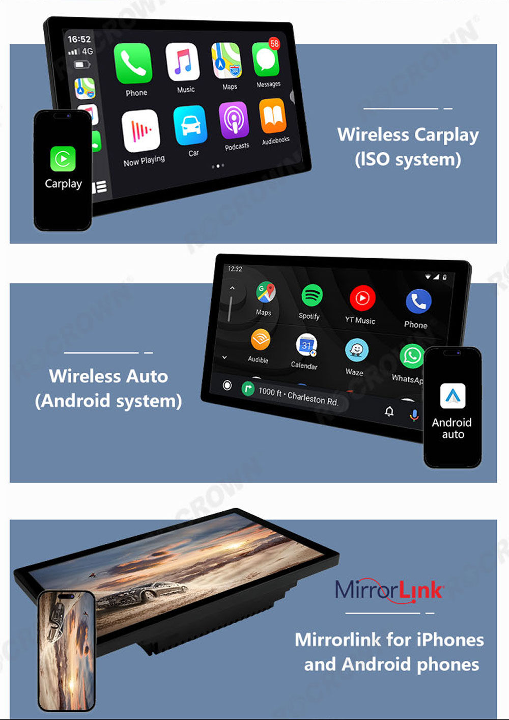 Car Stereo System Multimedia For Car Touch Screen Car Radio Carries ...