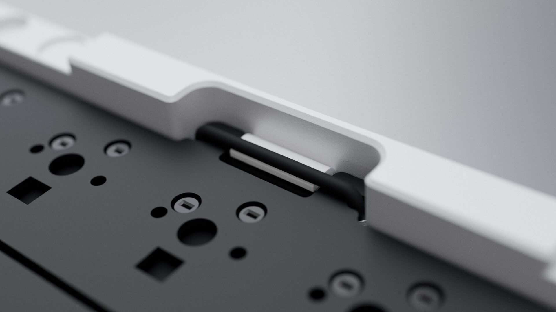 1.6mm Non-flex Cut Pcb Cnc Alu Mechanical Keyboard With Screen Wireless ...