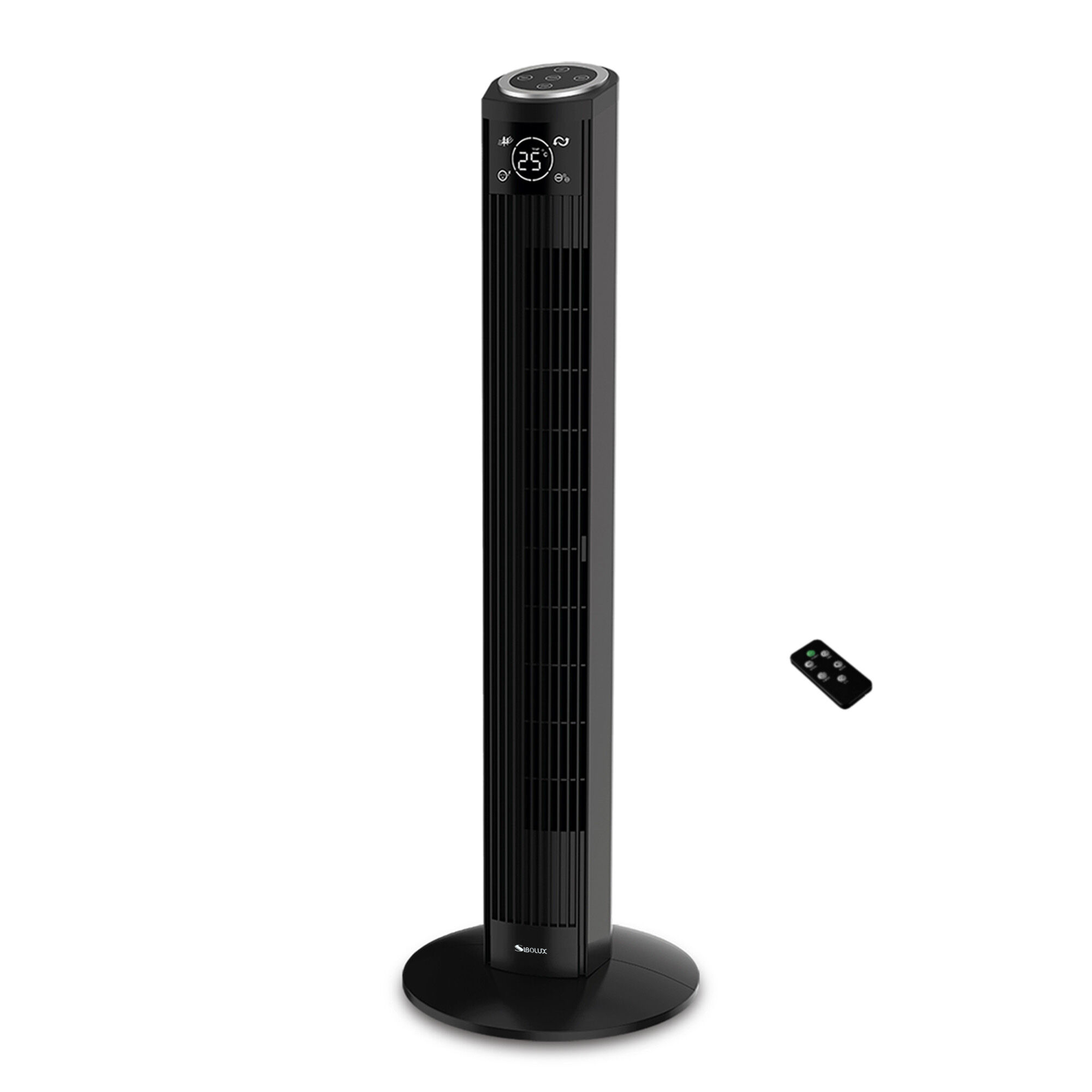 80 Degree Oscillating Floor Standing Remote Control Digital Ionizer Air ...