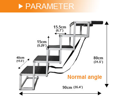 6 Step Dog Stairs Pet Climb Stairs Foldable Folding Dog Pet Ladder ...