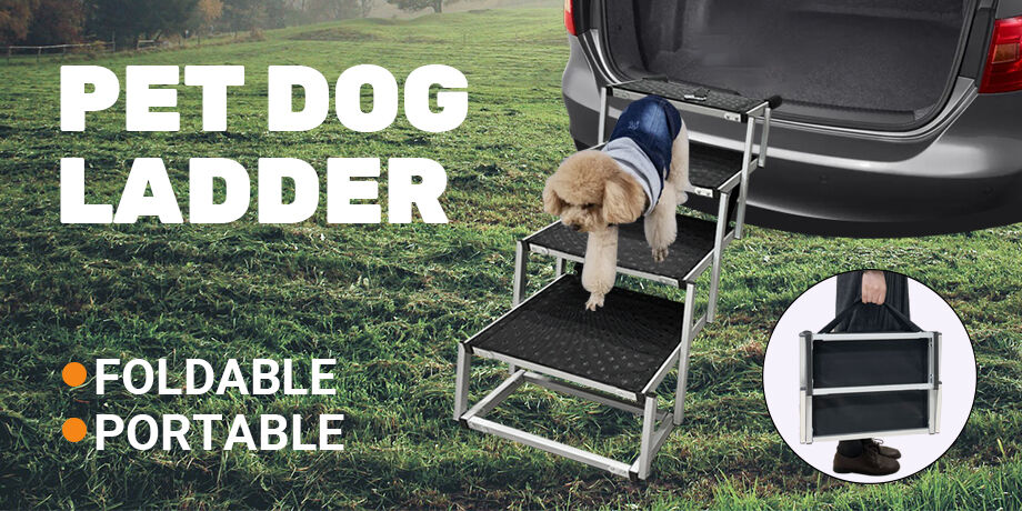 6 Step Dog Stairs Pet Climb Stairs Foldable Folding Dog Pet Ladder ...