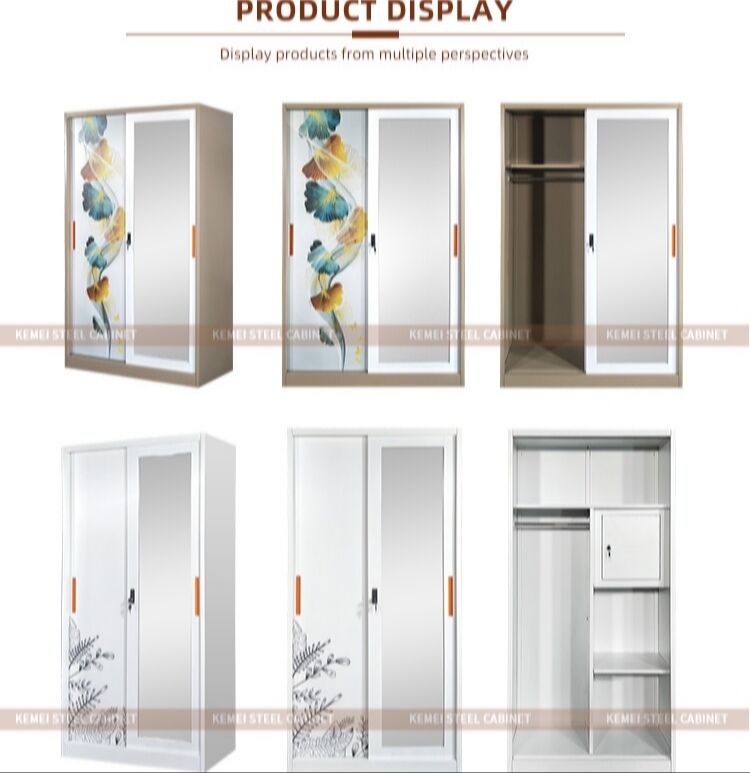 China Supplier Metal Bedroom Hotel Custom Wardrobe Cabinet 2 Door ...