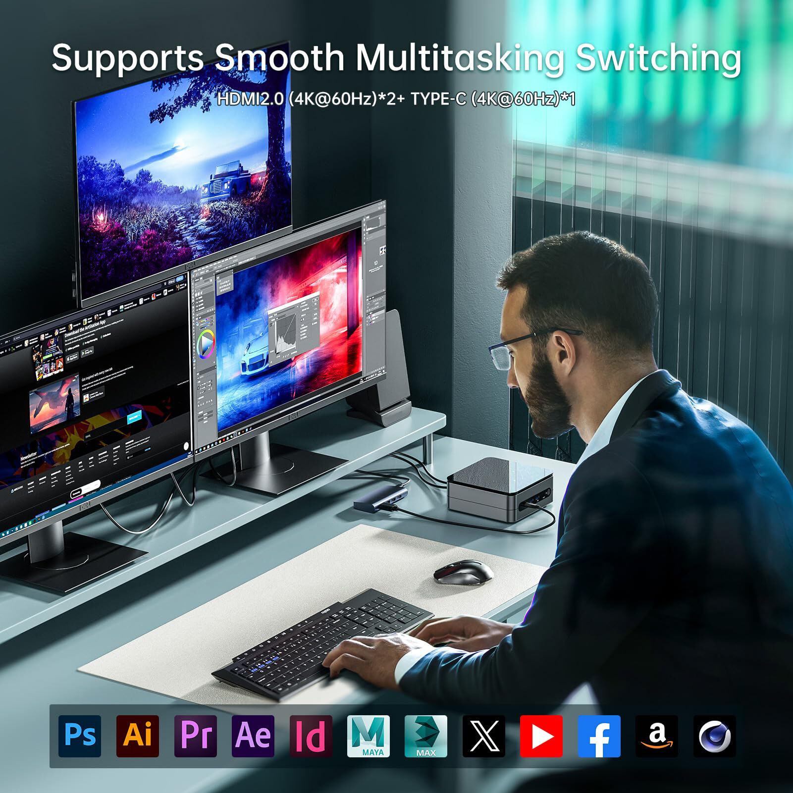 Cyx Mini Pc F1m Ultra 5 125h/ultra 7 155hddr4:8gb/16gb/32gb/64gb ...