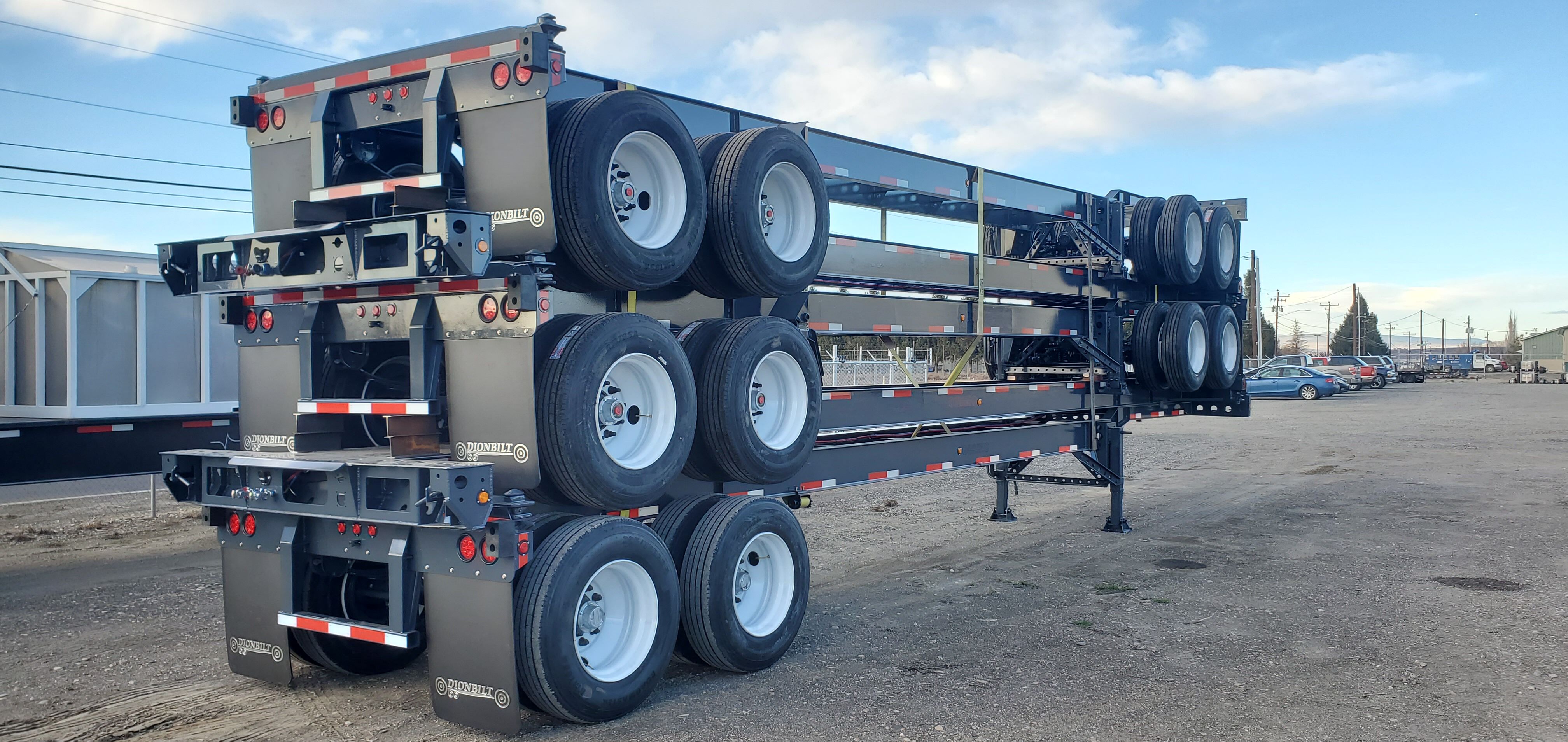 40ft 2 Axle Container Chassis, Container Chassis Semi Trailers For Sale ...
