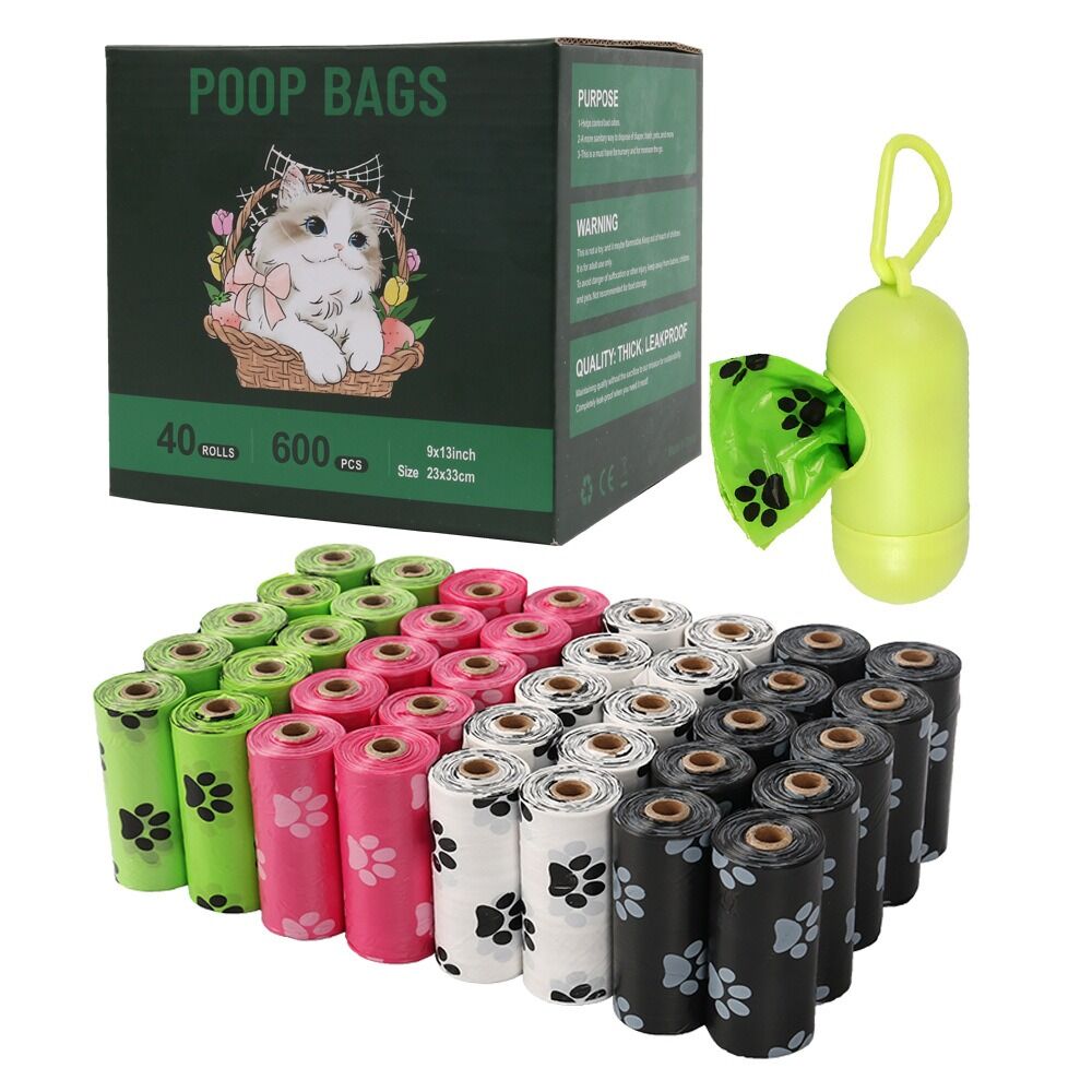 Factory Custom Printed Plastic Pet Poop Bags With Dispenser For Pet Poop Cleaning - Buy China ...