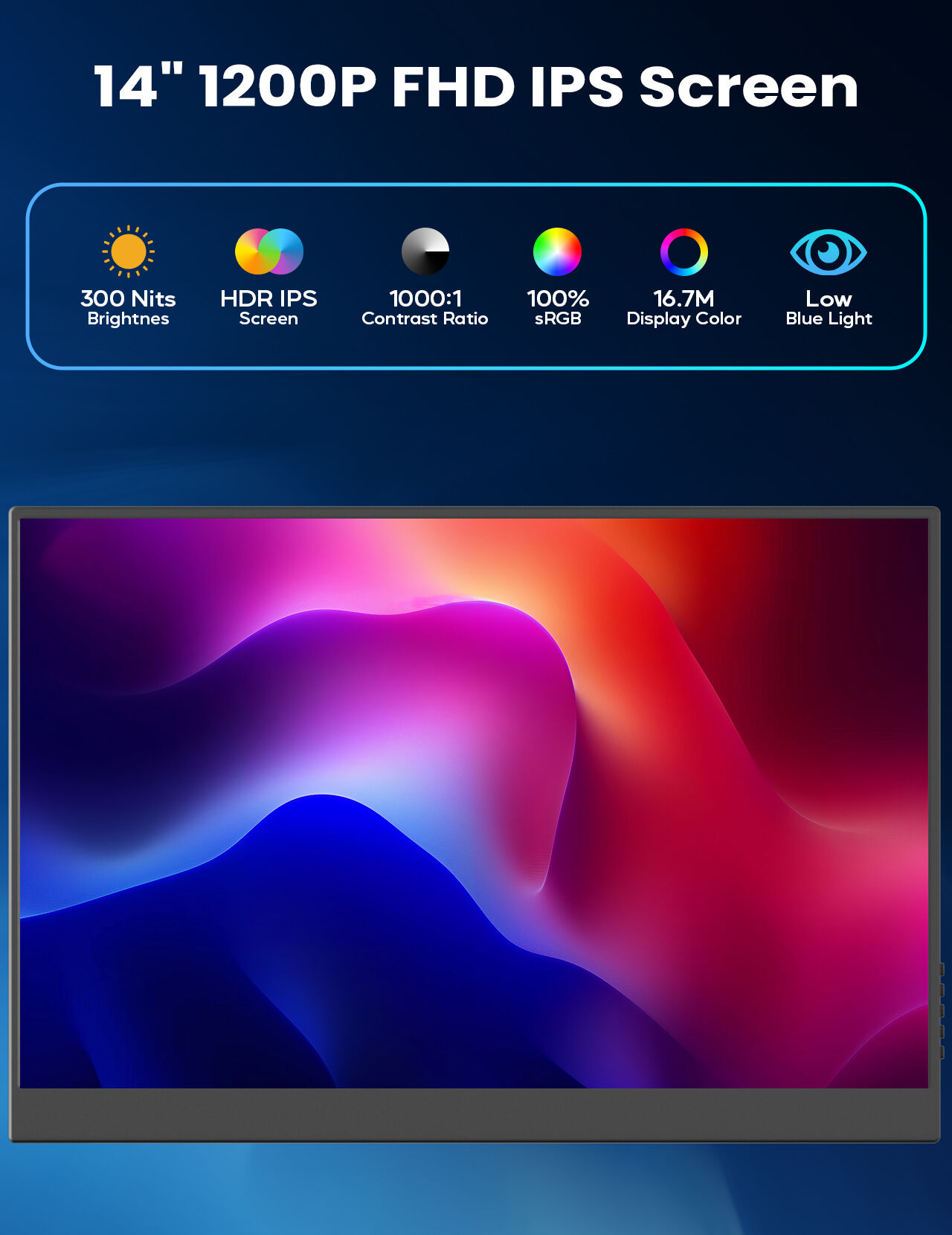 Buy China Wholesale Ips 14.1 Inch 60hz 1920*1200p/2560*1600p Display ...