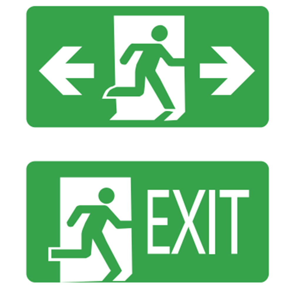 0.3m Led Waterproof Emergency Lamp Emergency Exit Indicators ...