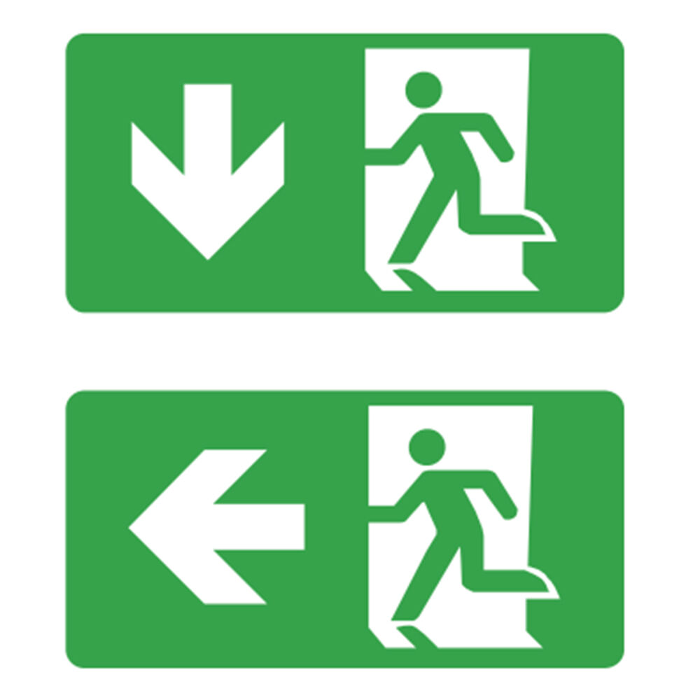 0.3m Led Waterproof Emergency Lamp Emergency Exit Indicators ...