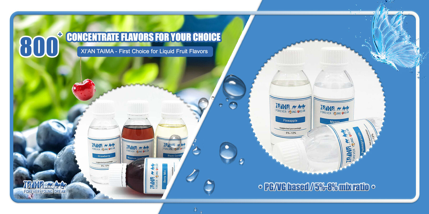 Taima E-flavor High Concentrate Pina Colada Tobacco/mint/gold Flavor Pg ...