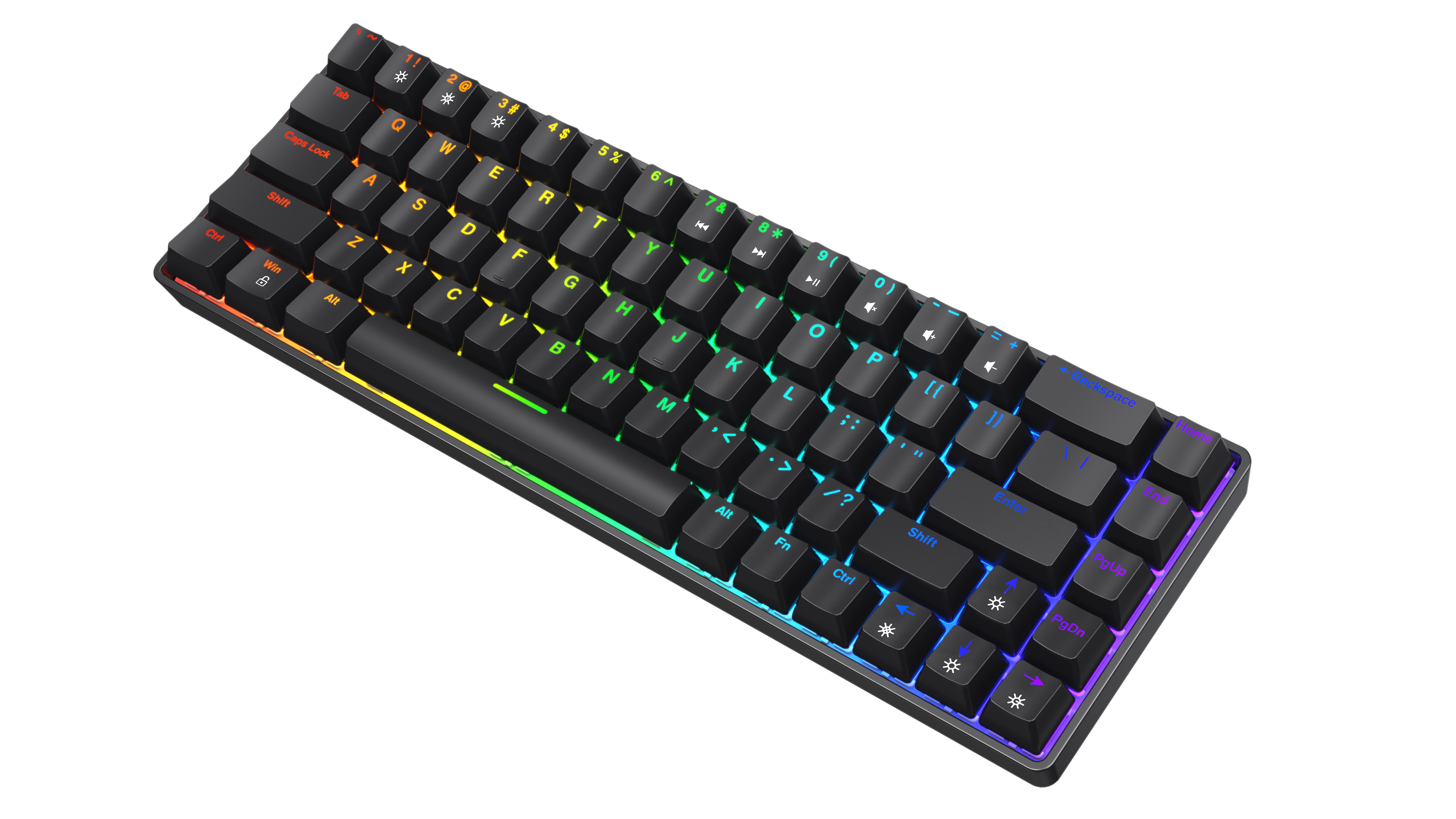 New Trending Mini Size 68 Keys Wired Rgb Hot Swap Mechanical Keyboard ...