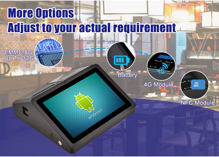 10.1 Inch Nfc 2d Barcode Scanner Electronic Cash Register All In One ...