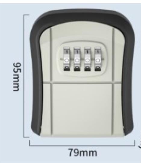 Cipher Key Box Cat's Eye Wall Mounted Metal Lock Box Insurance Storage ...