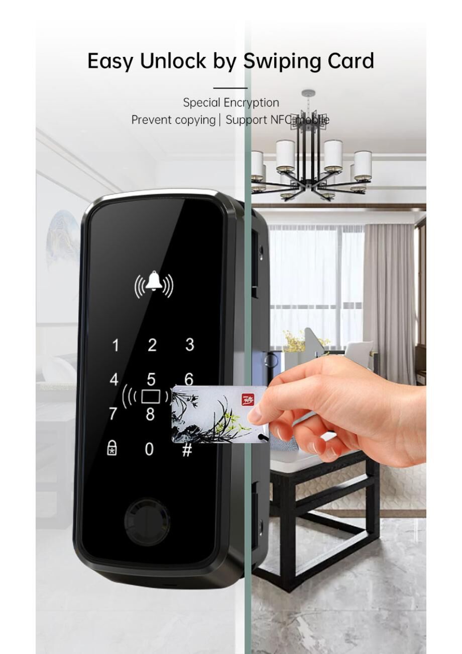 High Security Durable Push Glass Sliding Door Office Store Biometrics ...