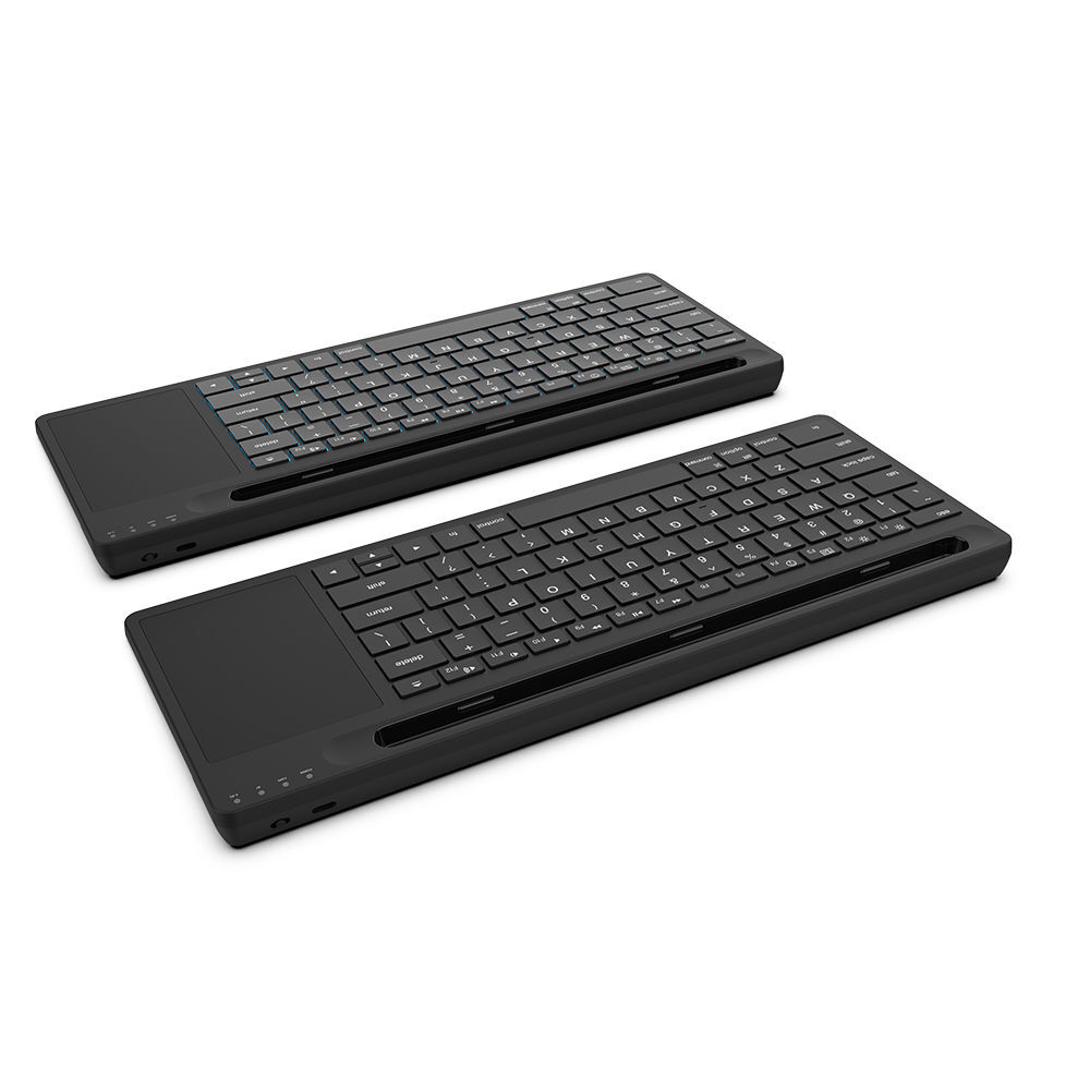 Ultra Slim Wireless Bluetooth Keyboard With Touchpad And Phone/tablet ...