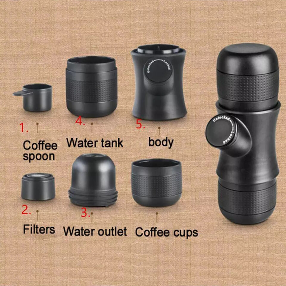 Manual Espresso Maker Portable Mini Hand Pressure Coffee Machine ...
