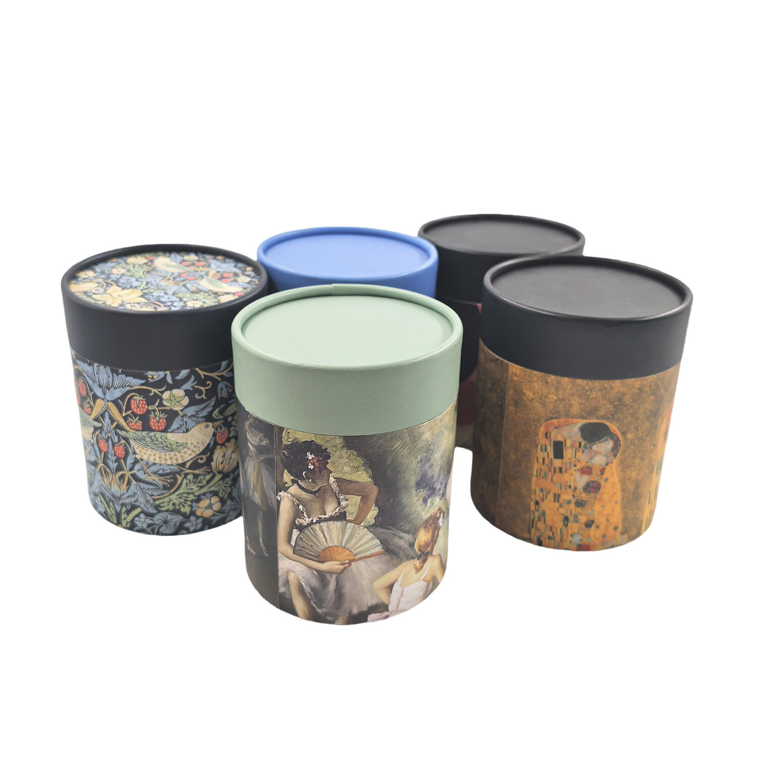 Customized Cardboard Paper Tube Round Jar Packaging Hard Case Cylinder ...