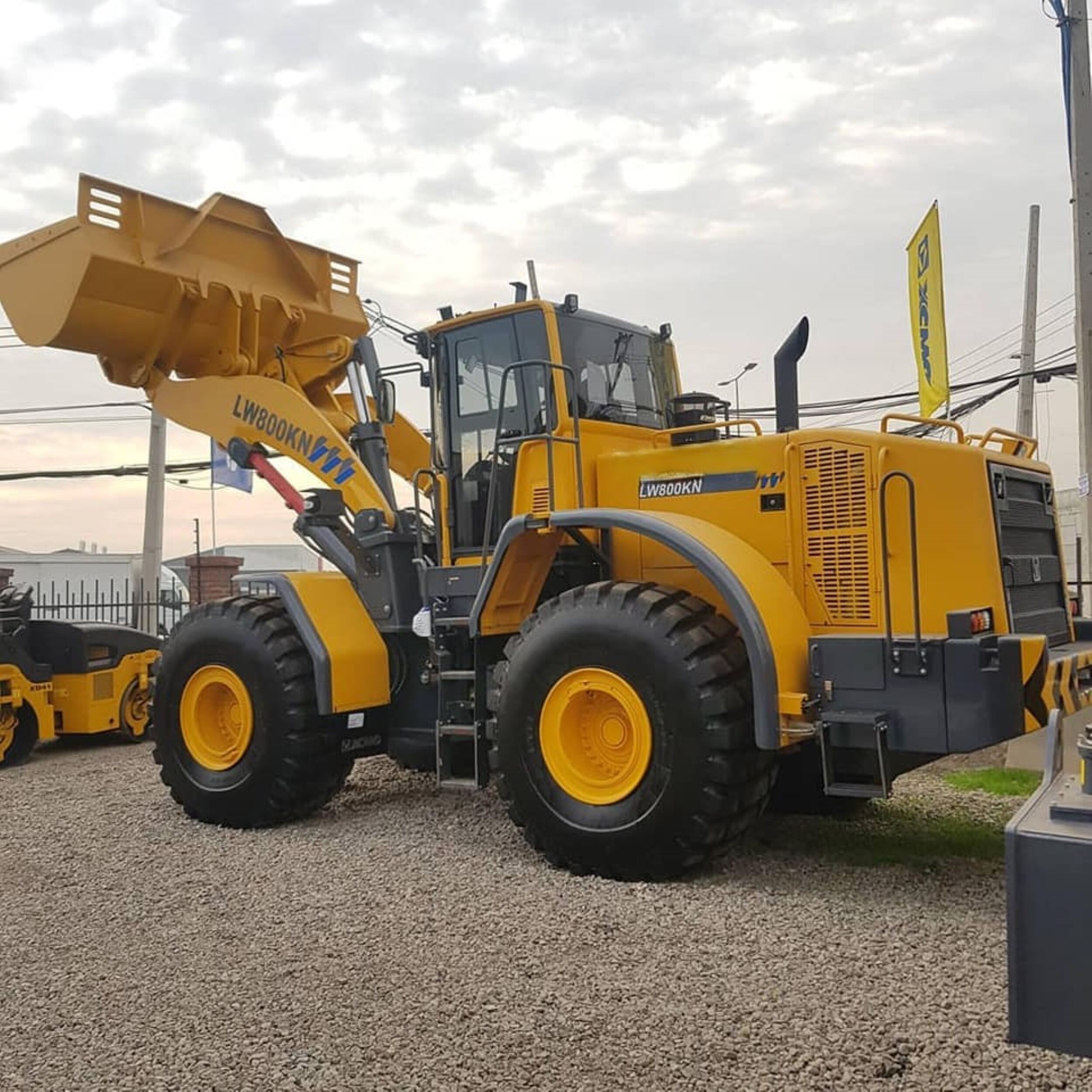 High Efficiency New 8 Ton Heavy Wheel Loader Lw800kn Front End Wheel ...