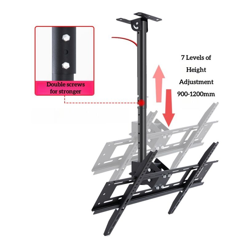 45 Degree Tilting Ceiling Tv Mount Swivel Ceiling Tv Bracket Height ...