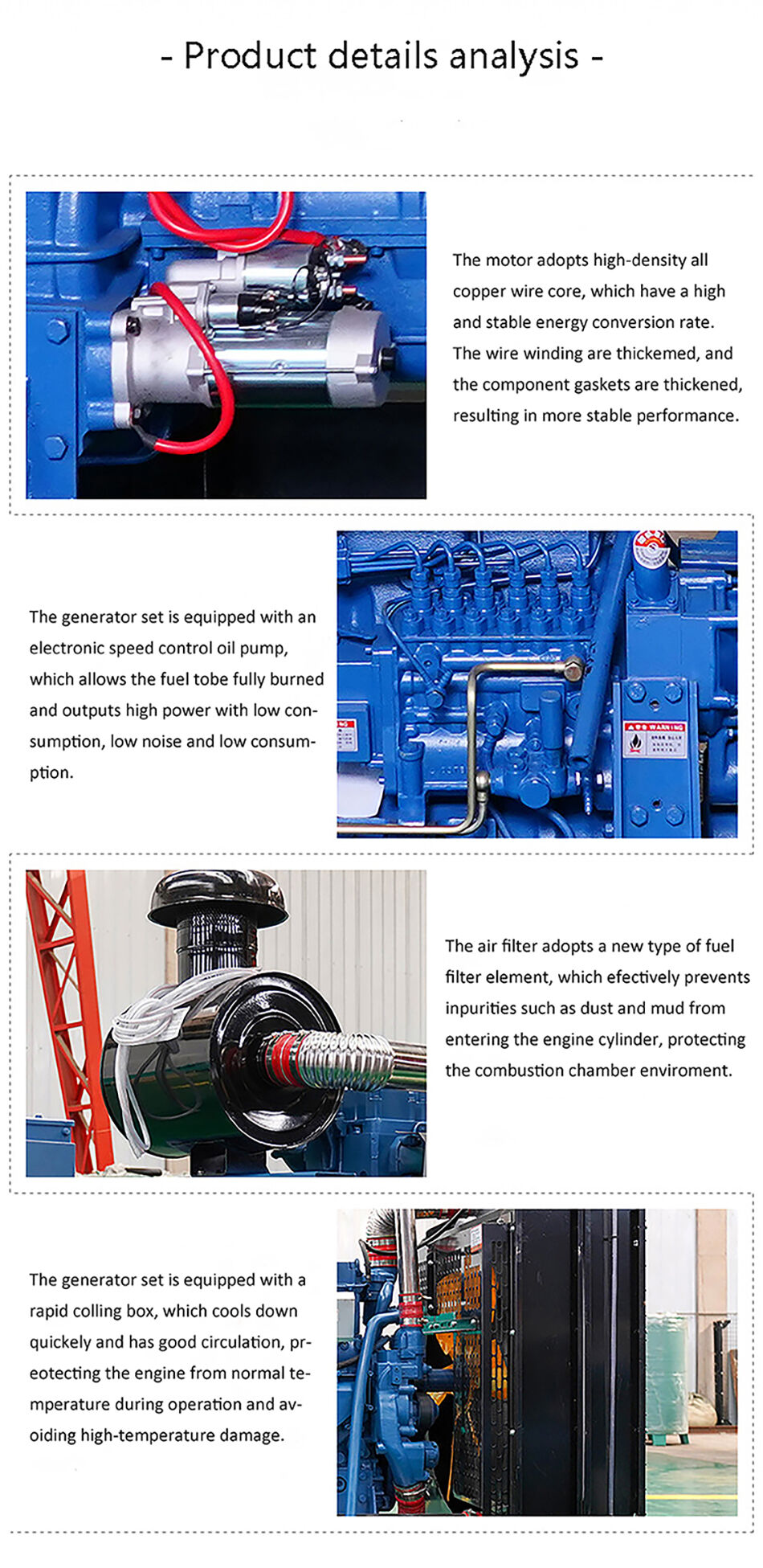 1400kw/1200kw Alternator Engine Generator Set With Air Filter Genset ...