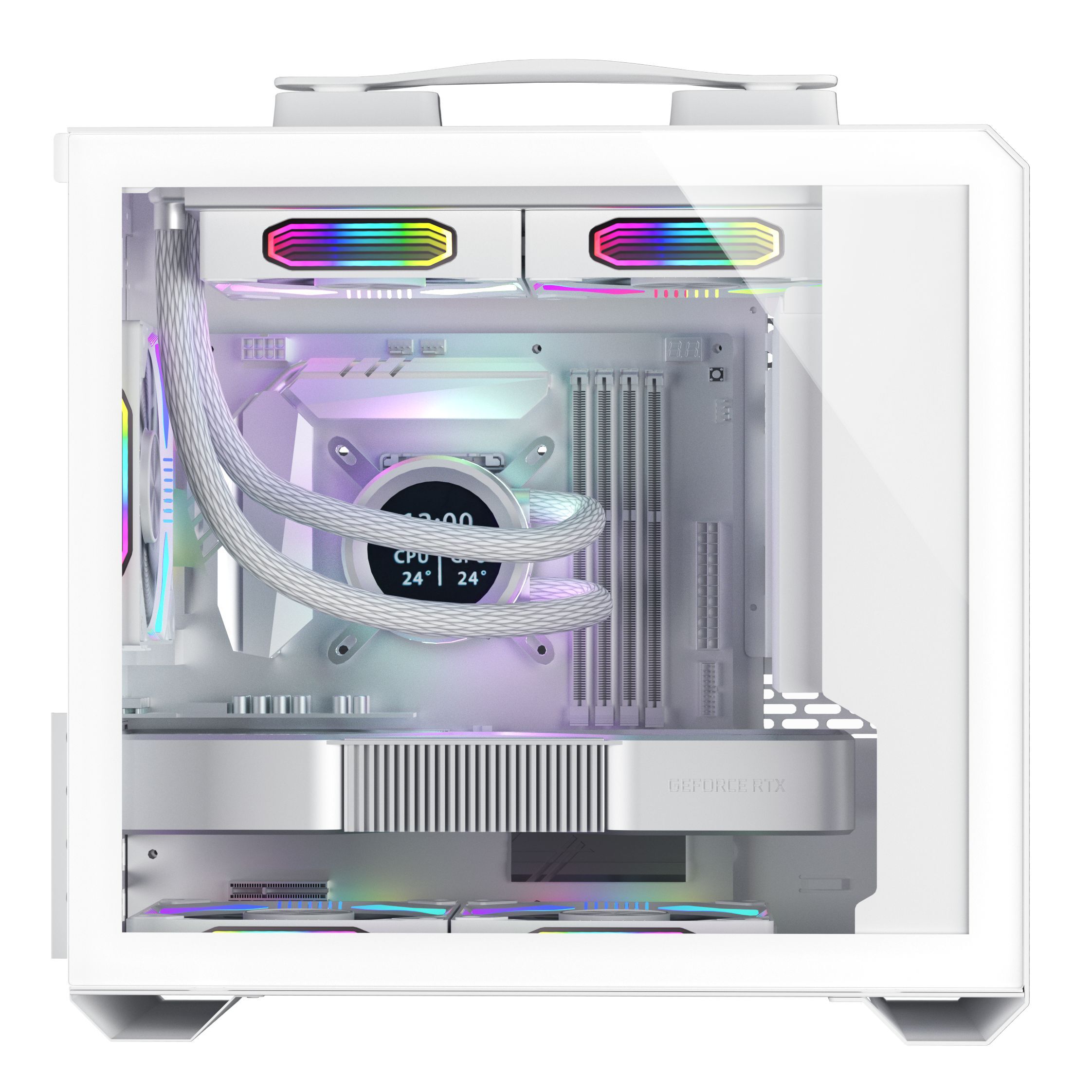 Glass Side Panel Micro Atx Computer Case Mini Itx Matx Gaming Computer ...