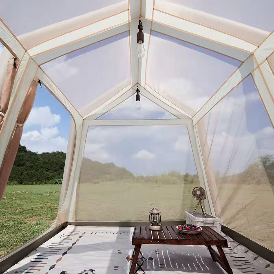 Outdoor Glamping Village 8.5 Air Inflatable Camping Tent Four Season ...