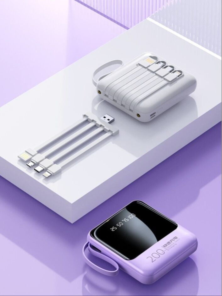Wholesale Large Capacity Built-in Cable Mini Power Banks 5000mah Gift ...