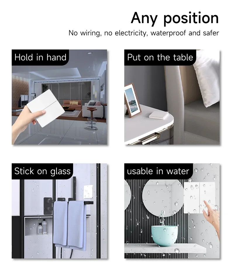 Tuya Wifi Rf 433 Mhz Wireless Remote Control Switch Module Self Powered ...