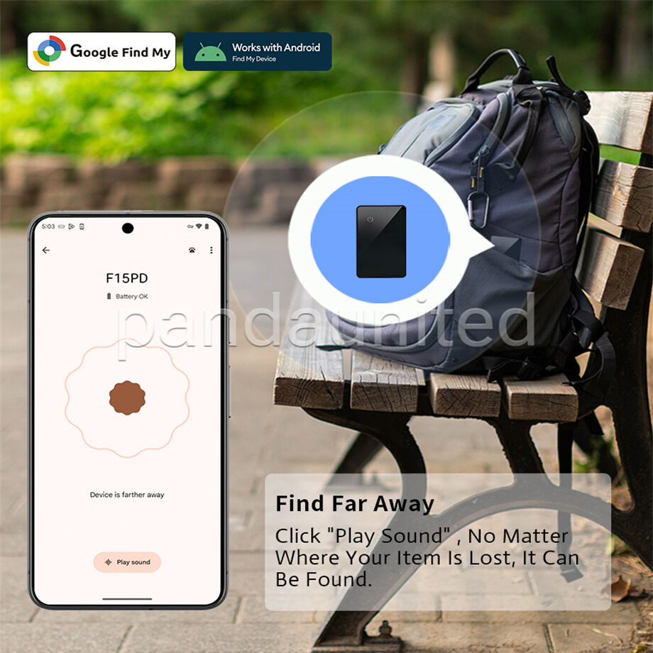 Ultra-thin Android Find My Mini Air Card Wireless Charging Portable ...