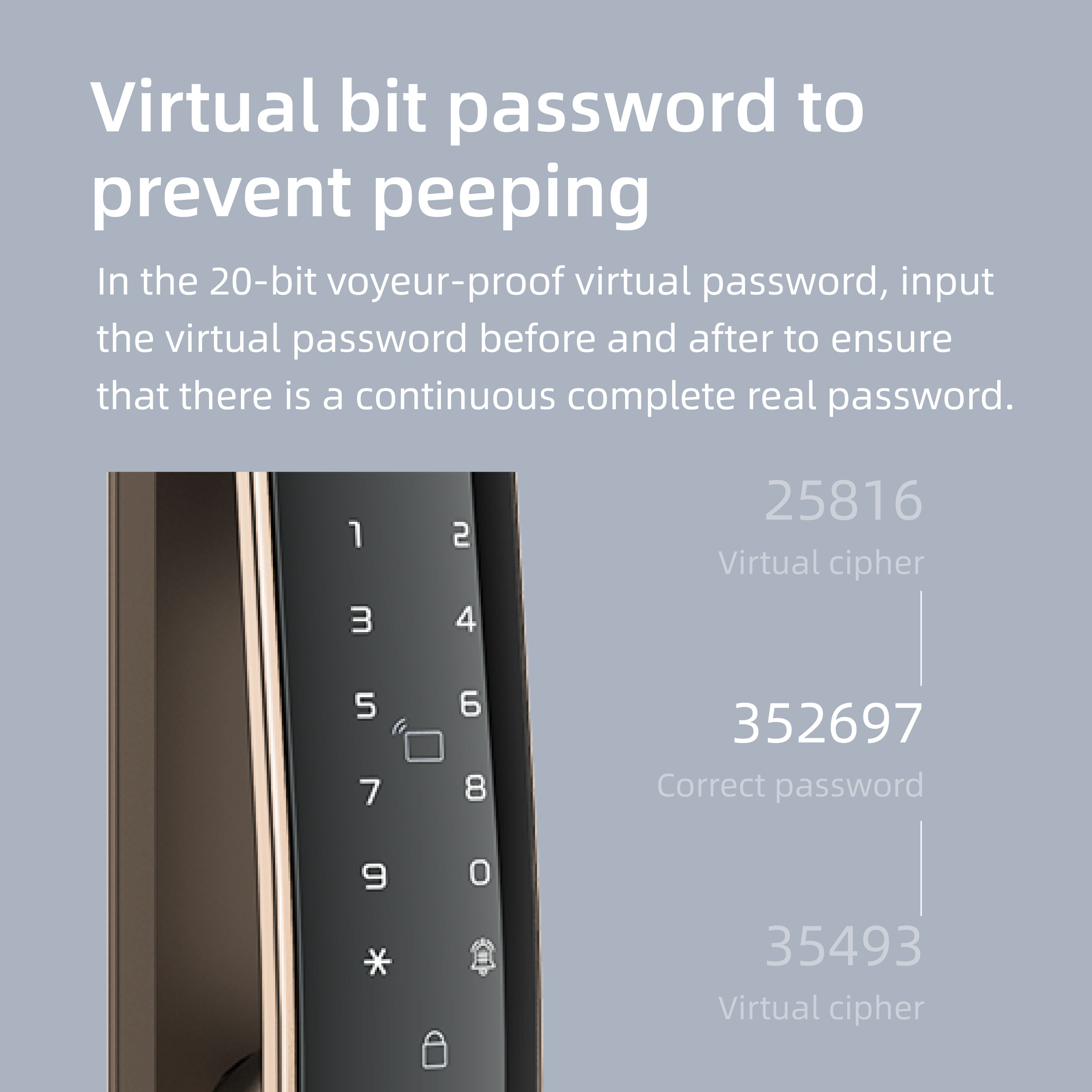 Uielock Qa70 Electronic Password Fingerprint Big Handle Door Lock Wifi ...