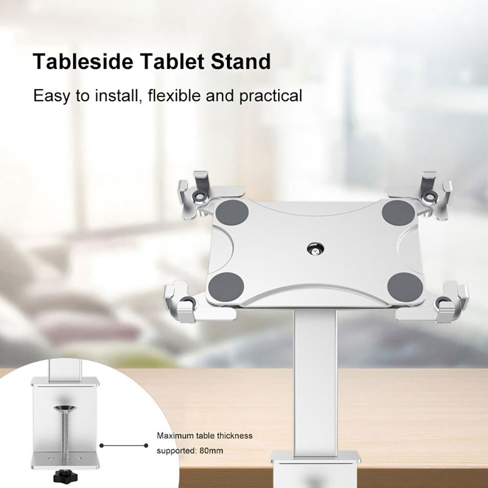 Aluminum Alloy Tablet Stand Anti-theft Desktop Tableside Holder With Lock For Cashier Restaurant ...