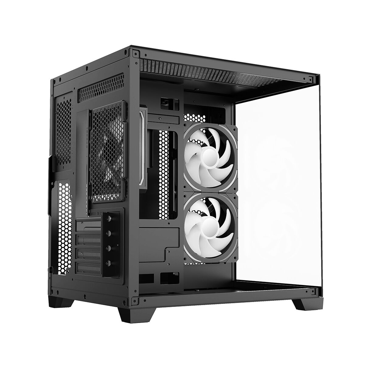 Ruix Aerospace Mini 1 Micro-atx Computer Case Tempered Glass Side Panel ...