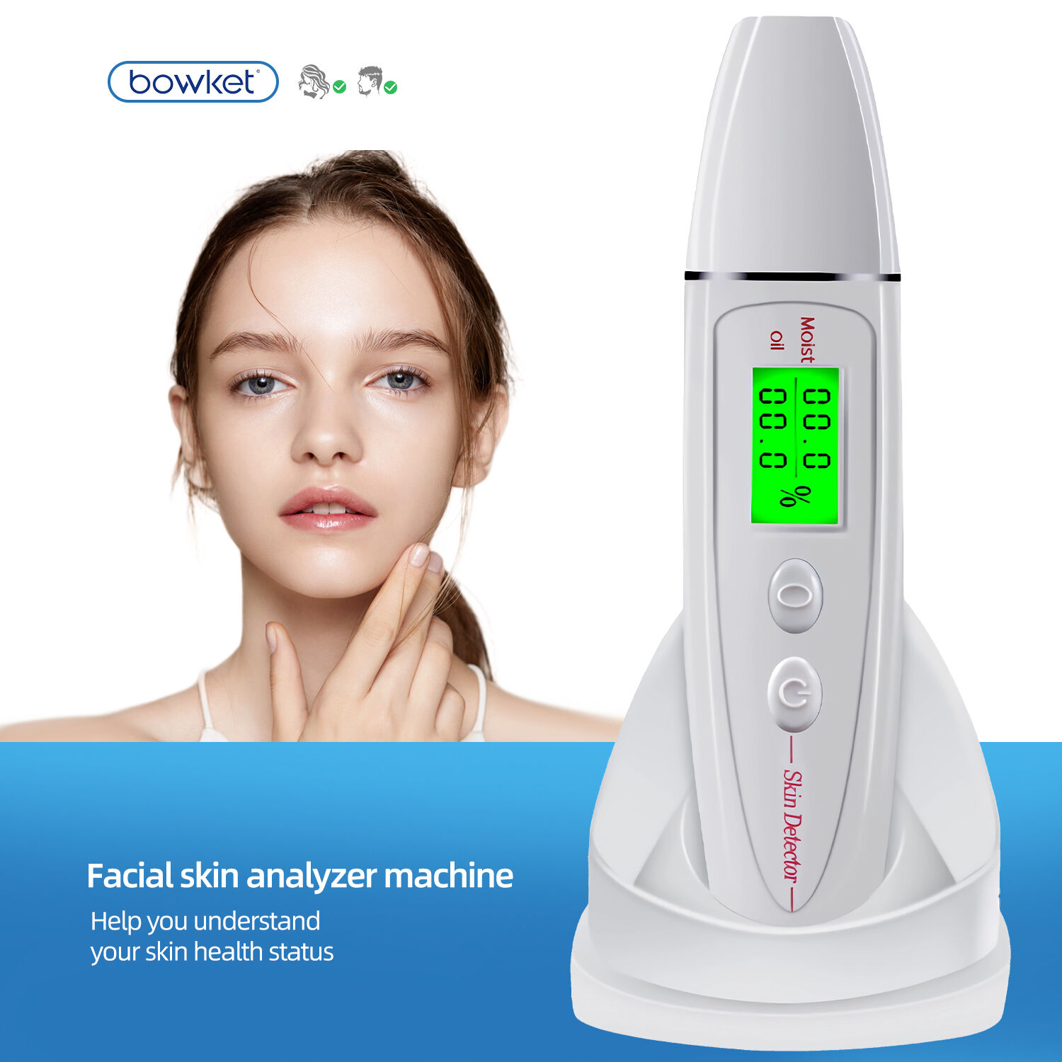 Buy China Wholesale Bowket Home Use Skin Analyzer With Lcd Display Skin ...
