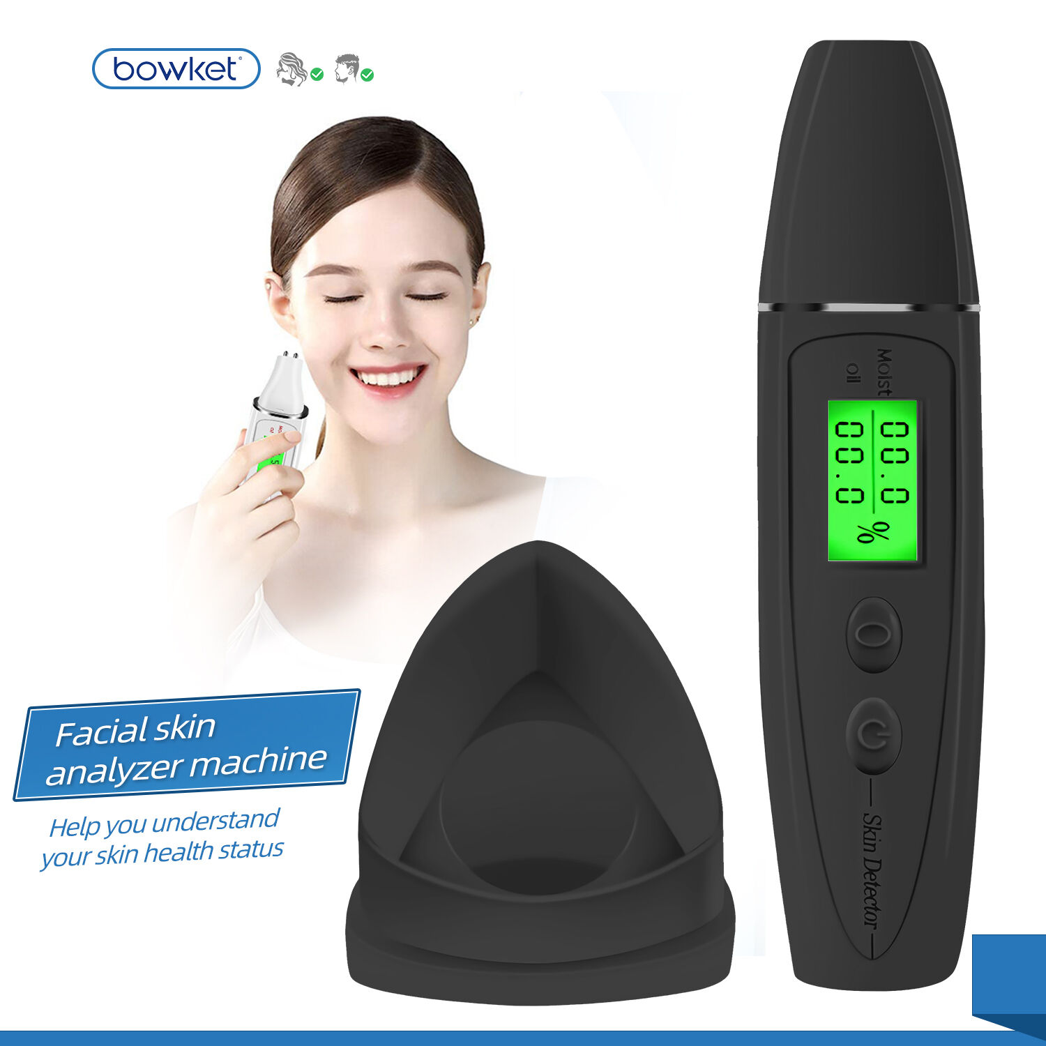 Buy China Wholesale Bowket Home Use Skin Analyzer With Lcd Display Skin ...