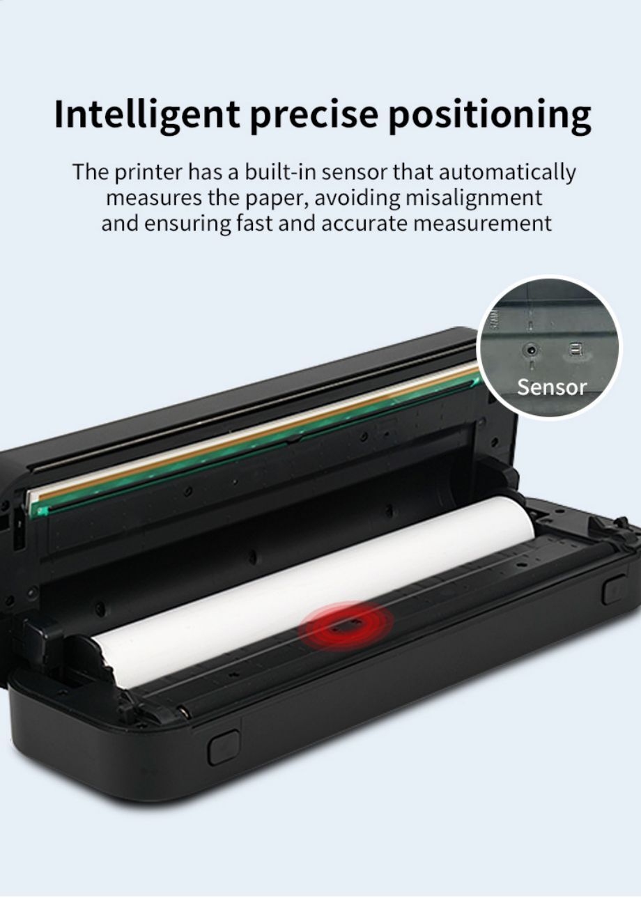 Thermal Printer, Portable Home Printer, Wireless, Connects To Phone ...