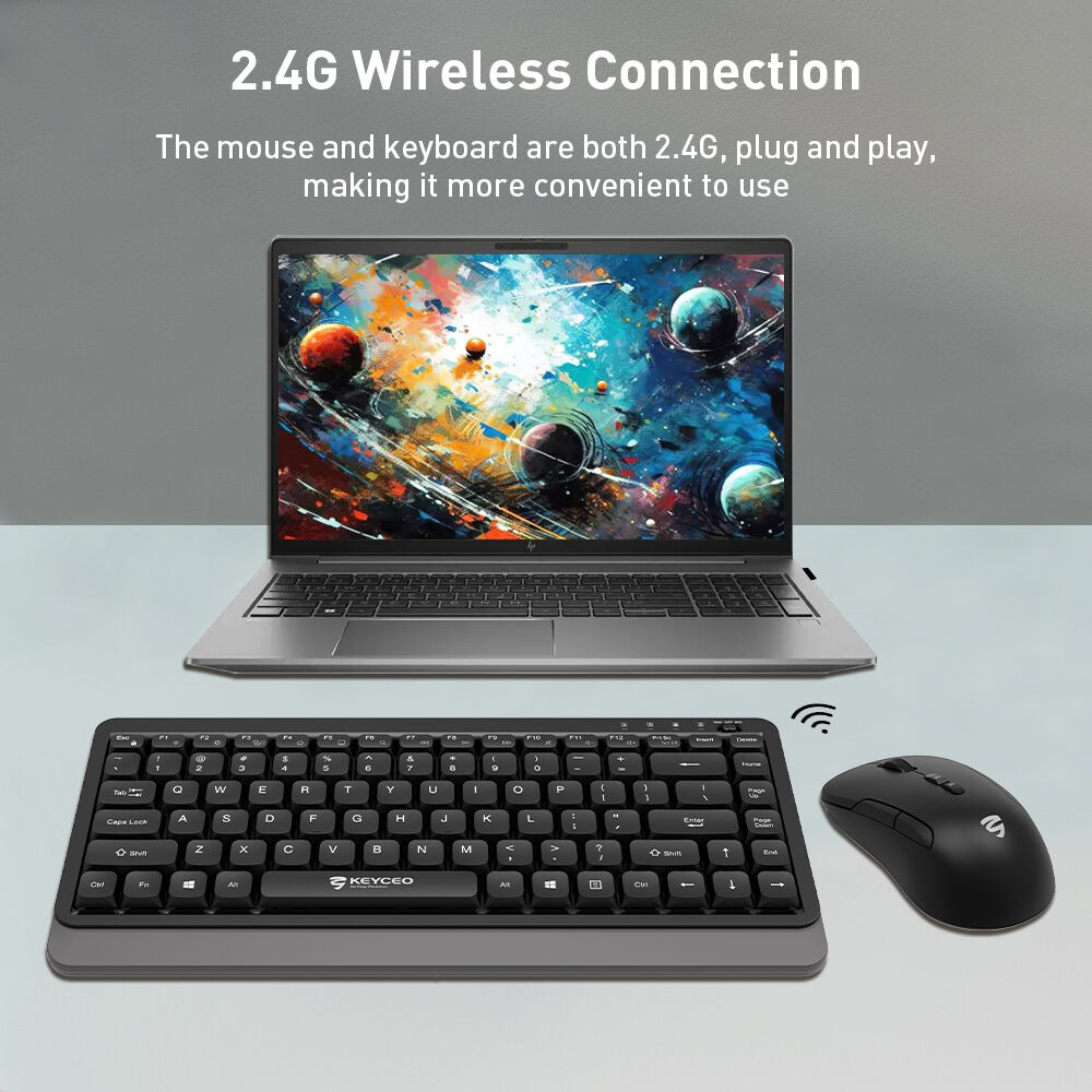 Ky-4630 Oem 2.4g Wireless Keyboard And Mouse Combo Ergonomic Slope ...