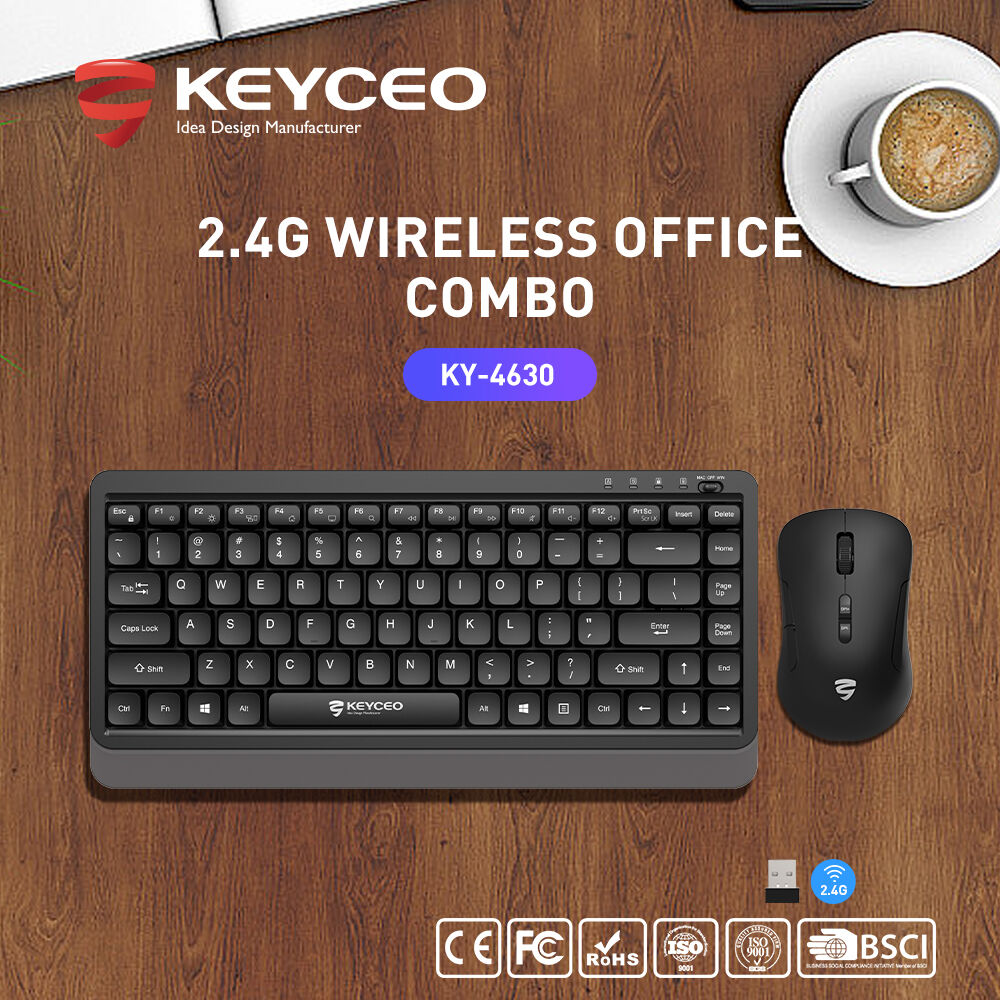 Ky-4630 Oem 2.4g Wireless Keyboard And Mouse Combo Ergonomic Slope ...